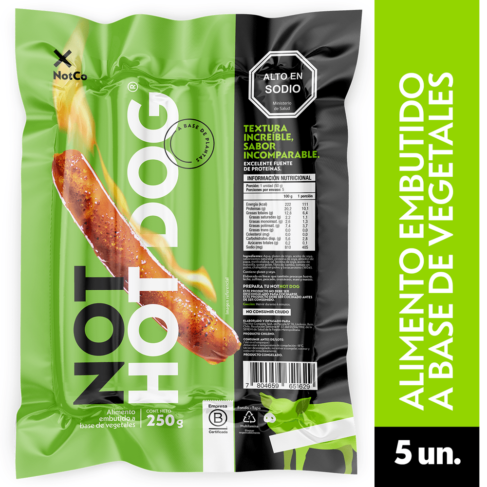 Not HotDog 5u 250gr Not Co - Not