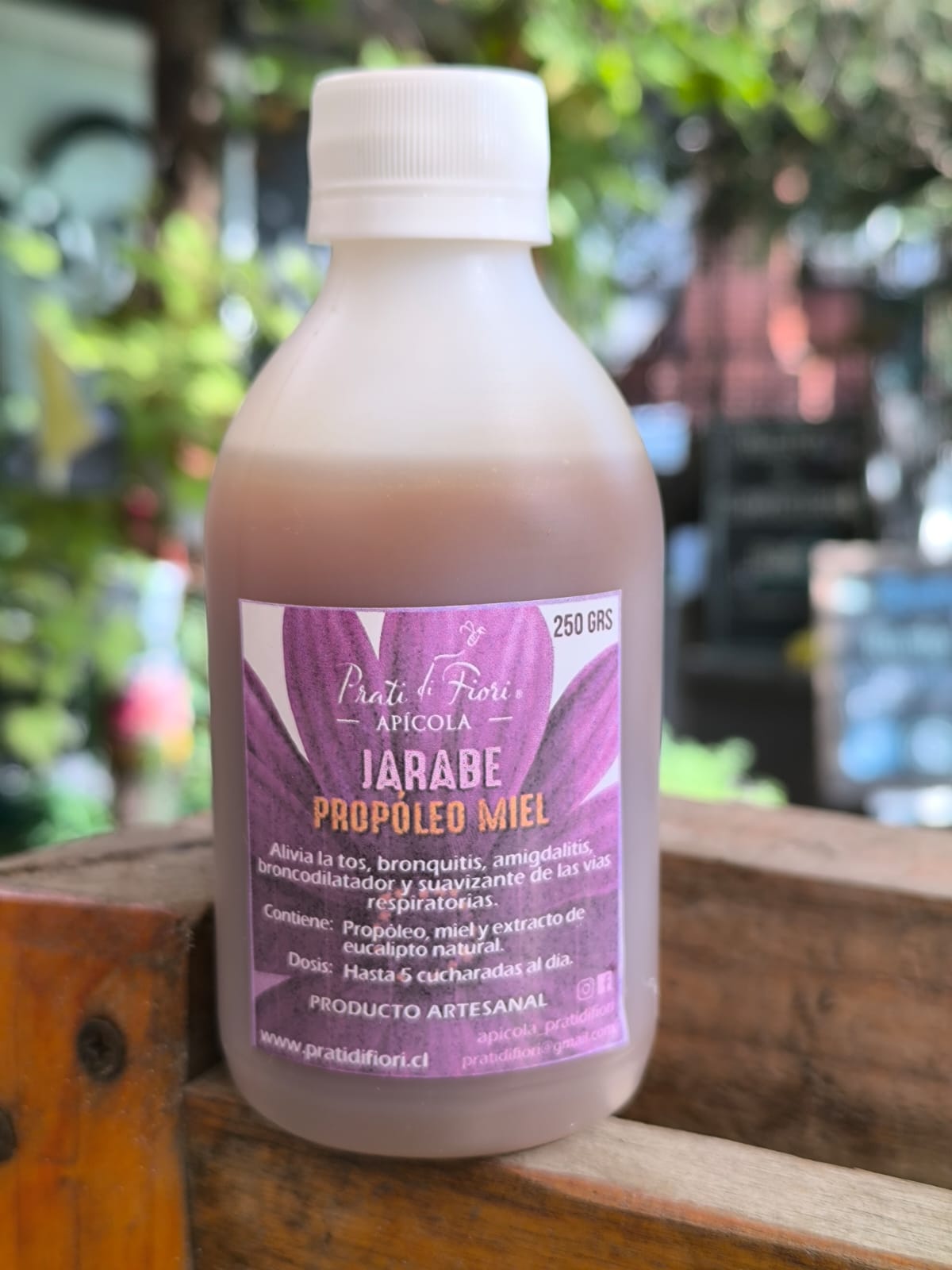 Jarabe miel propoleo eucalipto 250ml Prati di fiori