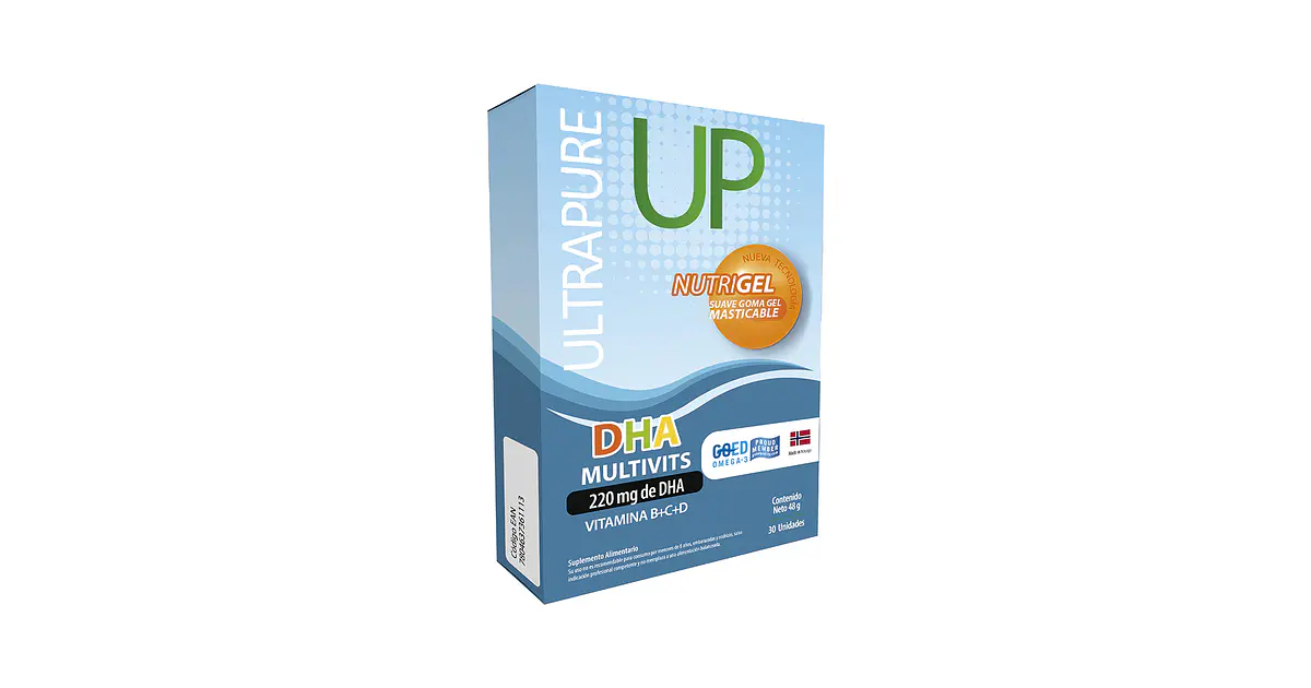 Omega UP DHA Multivits Gel masticable 30 Cápsulas newscienc