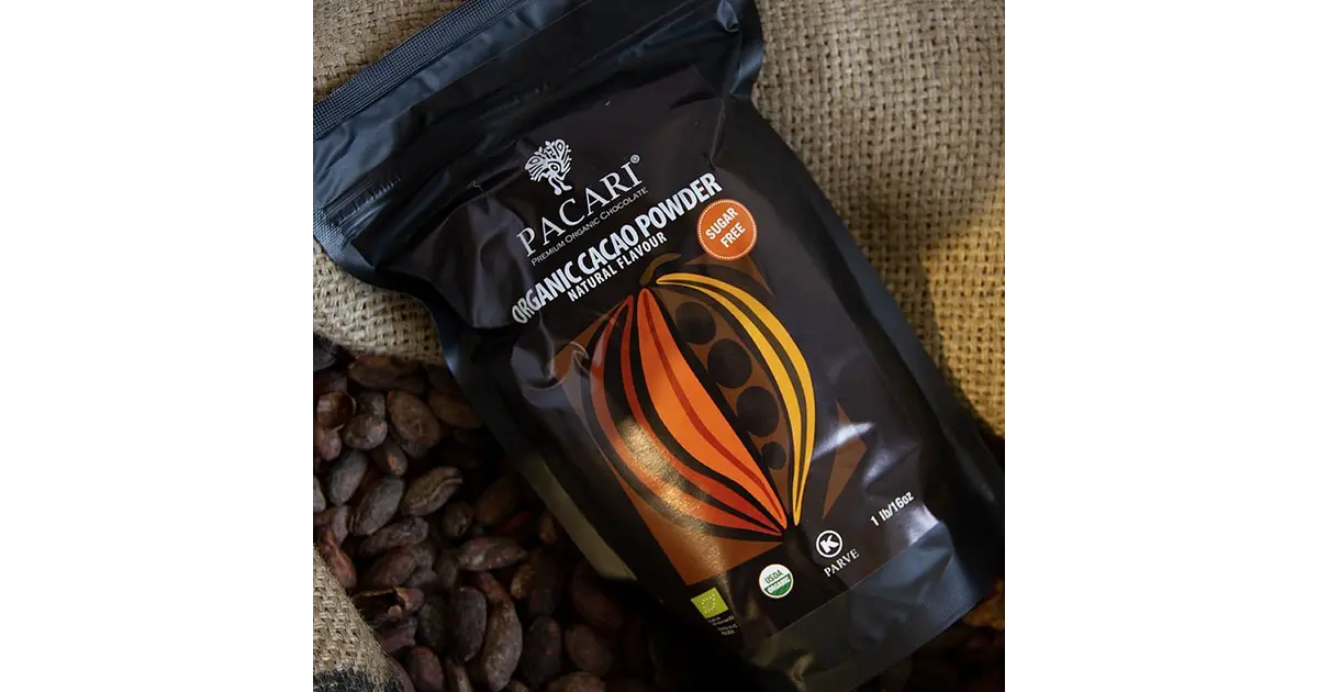 Chocolate Cacao polvo 454gr Orgánico Pacari