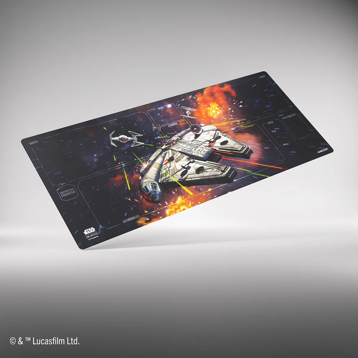 GG STAR WARS UNLIMITED XTRA-WIDE GAME MAT - MILLENIUM FALCON