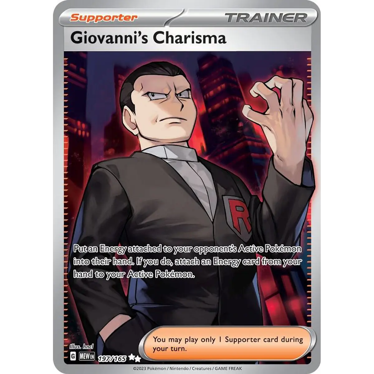 Giovanni's Charisma - 197/165