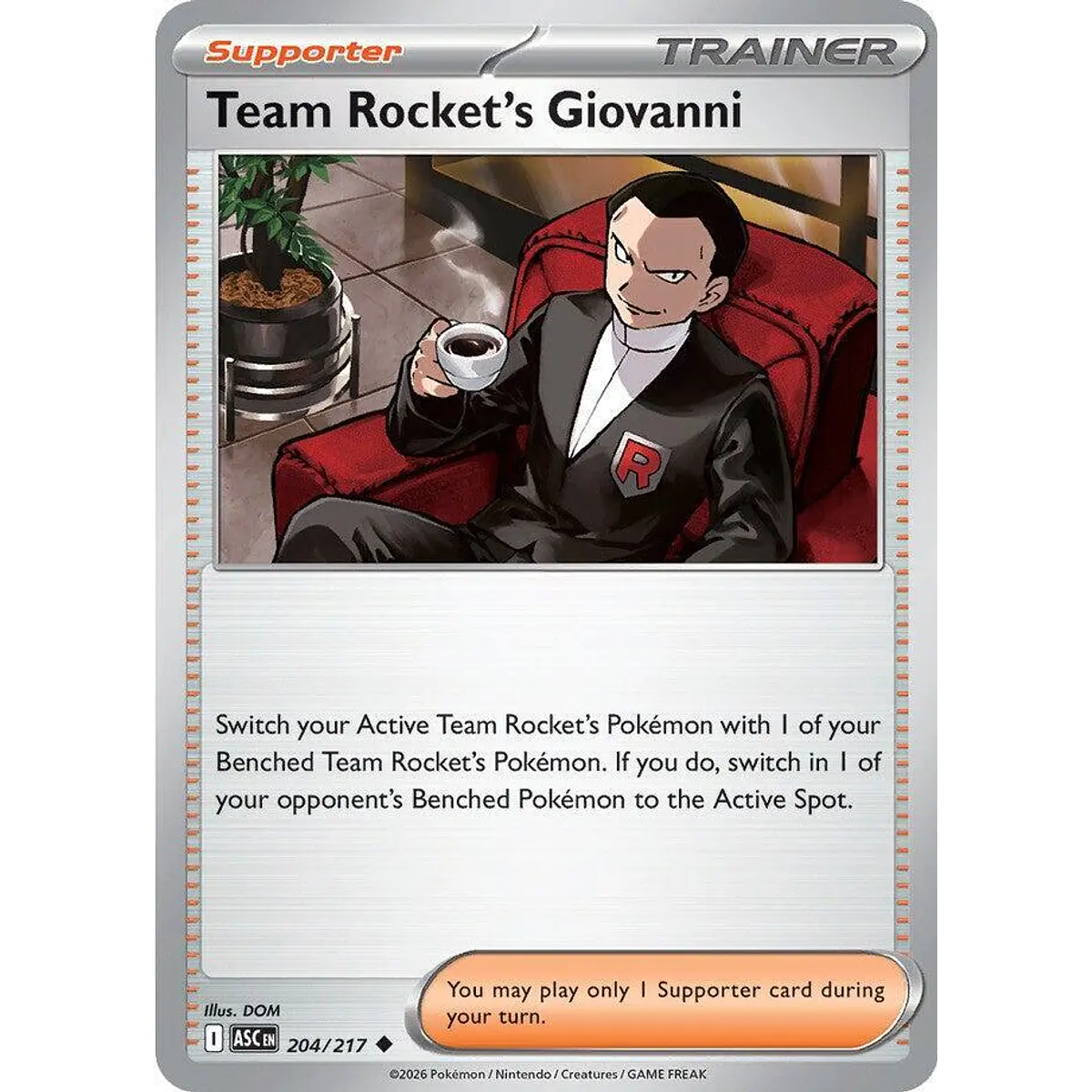 Team Rocket's Giovanni - 204/217