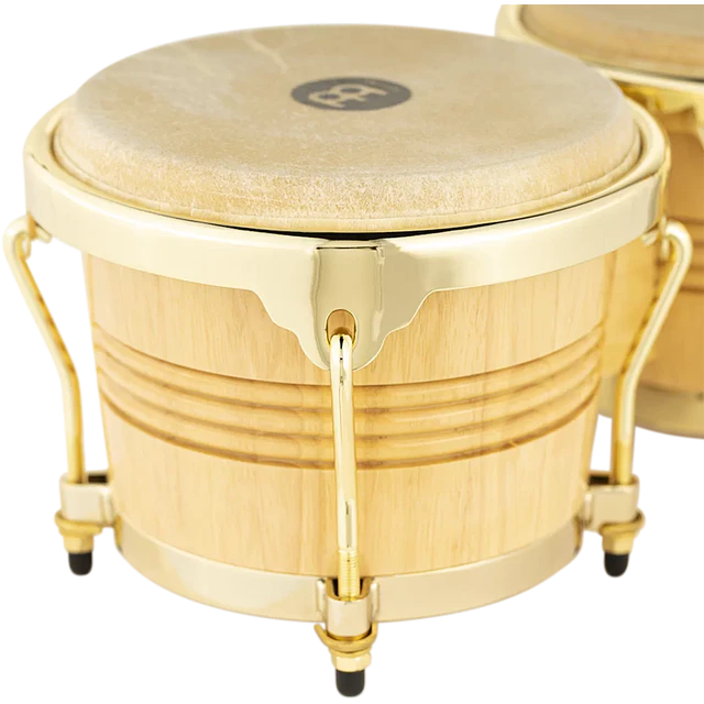 Bongos Meinl Wood Bongos Gold Tone Hardware