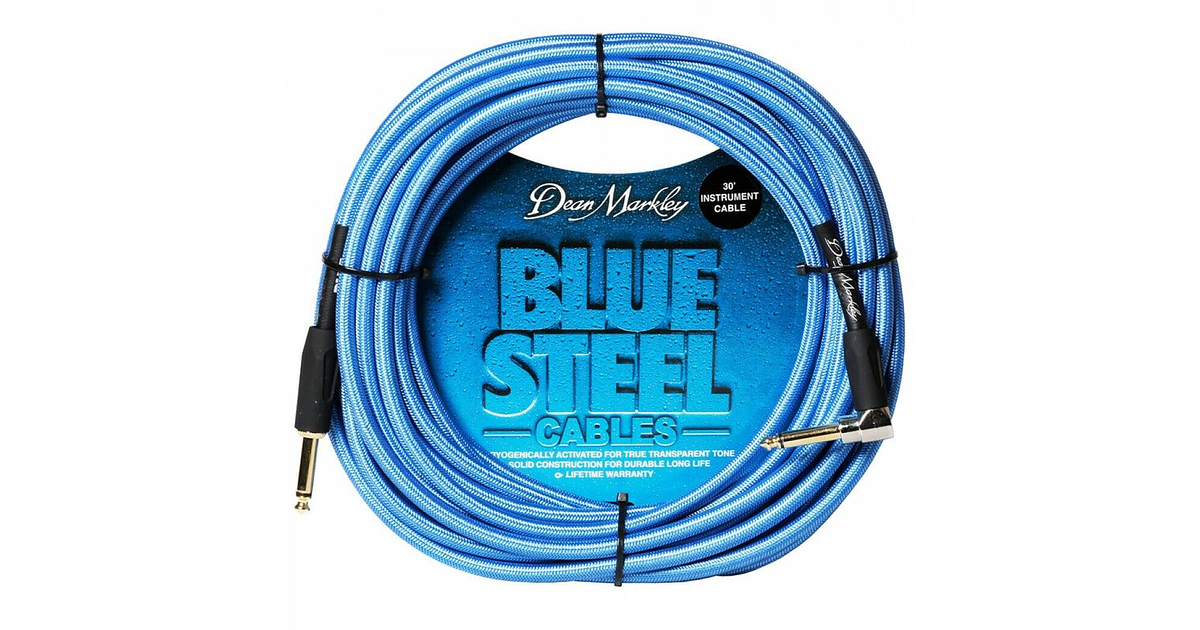 Cable Instrumento Blue Steel Conector Ángulo 9 Mts. Dean ...