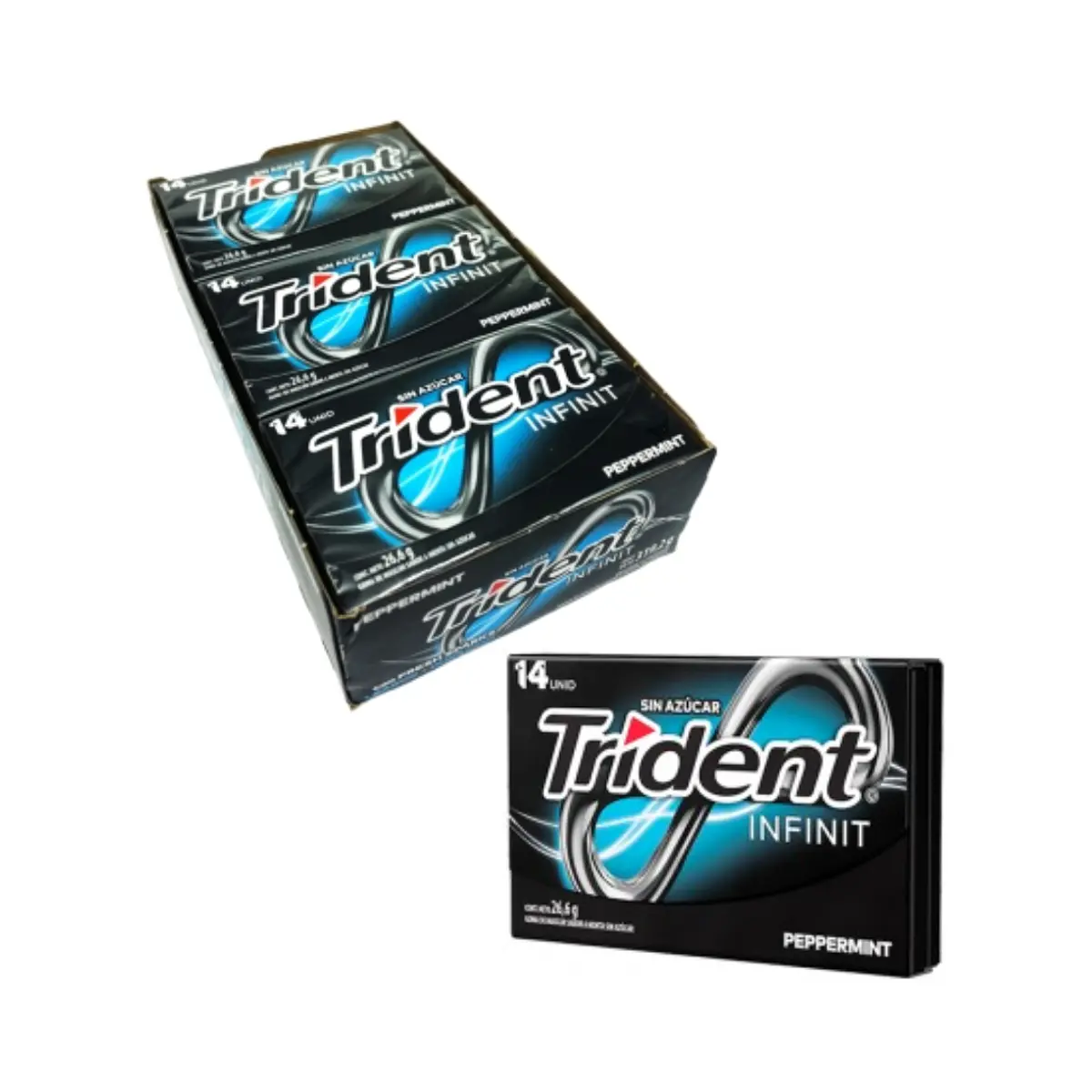 Trident Infinit Peppermint x 12 unid x 14 chicles - 26.6gr