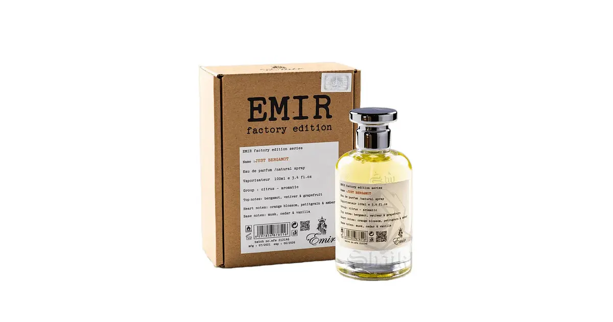 PERFUME EMIR FACTORY EDITION JUST BERGAMOT UNISEX EDP 100...