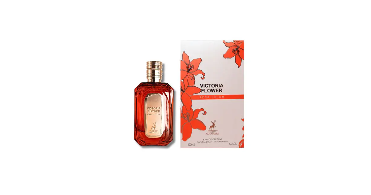 PERFUME MAISON ALHAMBRA VICTORIA FLOWER ROSA LILIUM MUJER...