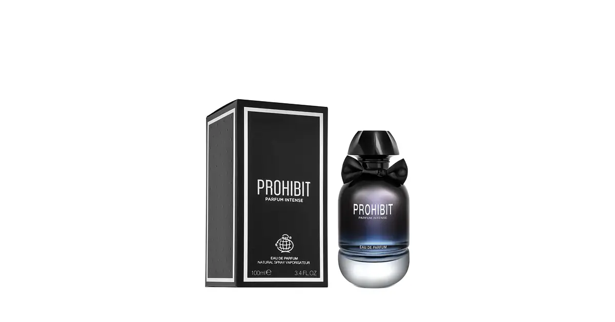 PERFUME FRAGRANCE WORLD PROHIBIT PARFUM INTENSE UNISEX ED...