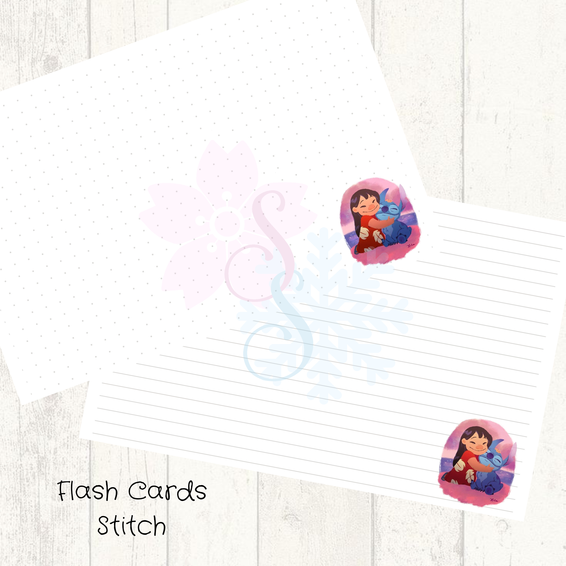 Set Flash Cards Lilo & Stitch