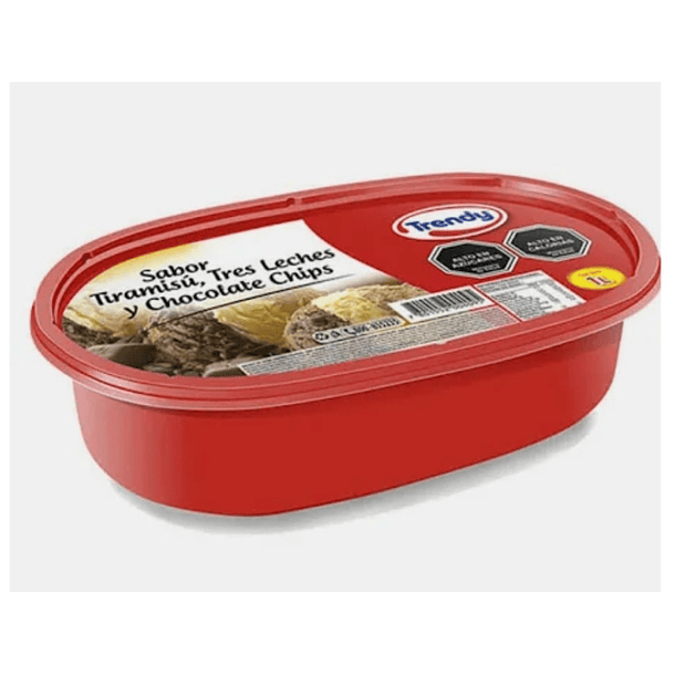 Cassatta tiramisu,choc chips trendy 1lt | Sala de Venta Express