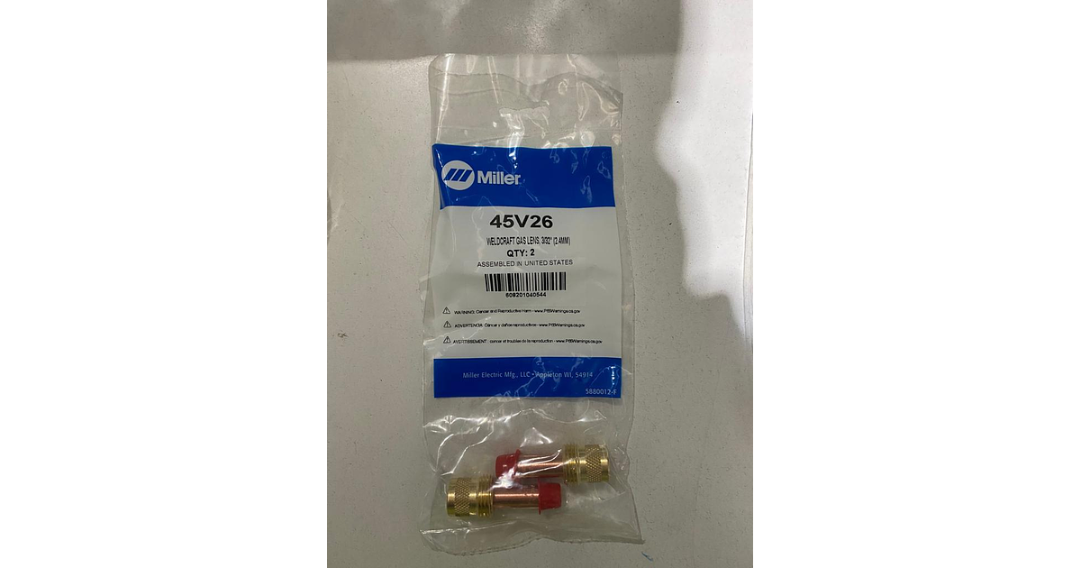 Filtro Gas Lens 45V26 2.4MM Miller