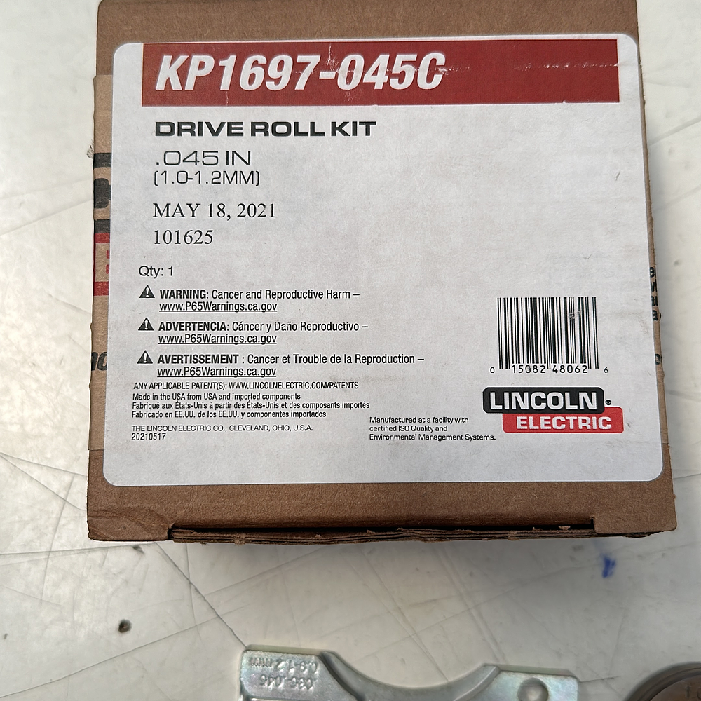 JUEGO DE RODILLOS LINCOLN KP-1697-045C ALAMBRE TUBULAR