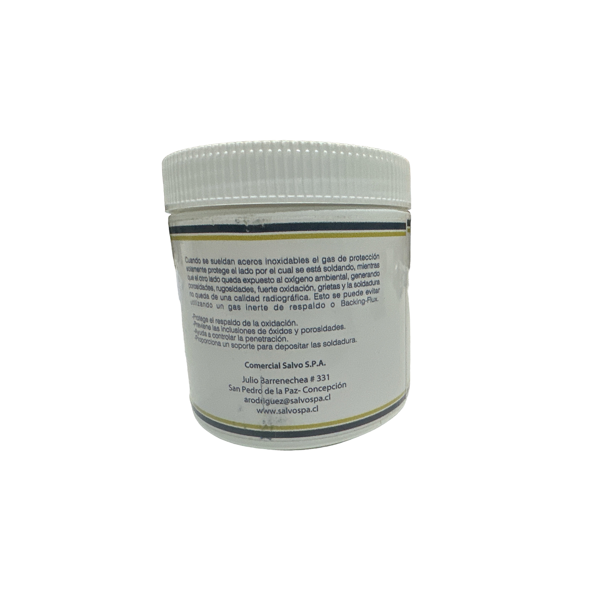 Backing -Flux Pasta de respaldo para raíz de soldaduras Inox
