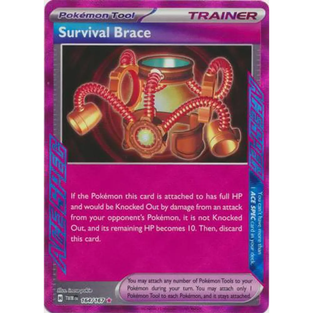 Survival Brace - 164/167 - Ace Rare (Español)