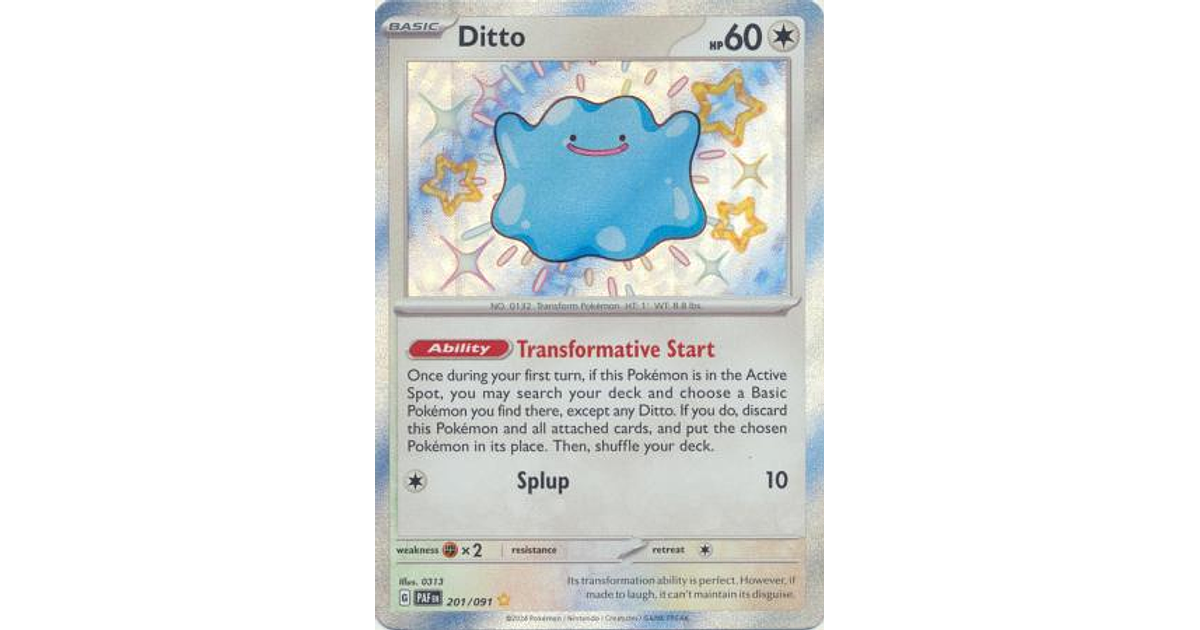 Ditto - 201/091 - Shiny Rare (Español)