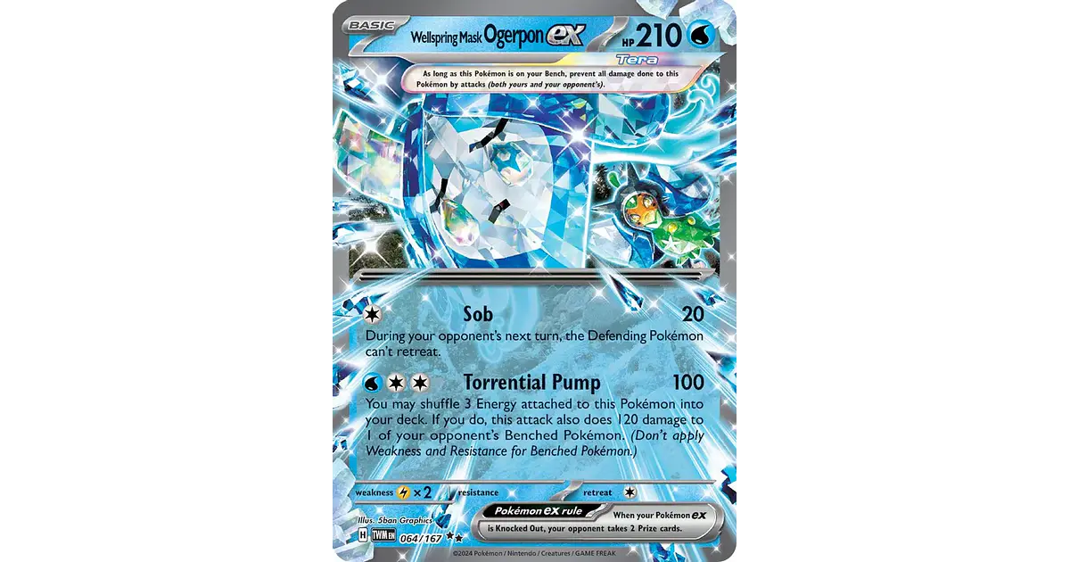Wellspring Mask Ogerpon ex - 064/167 - Ultra Rare