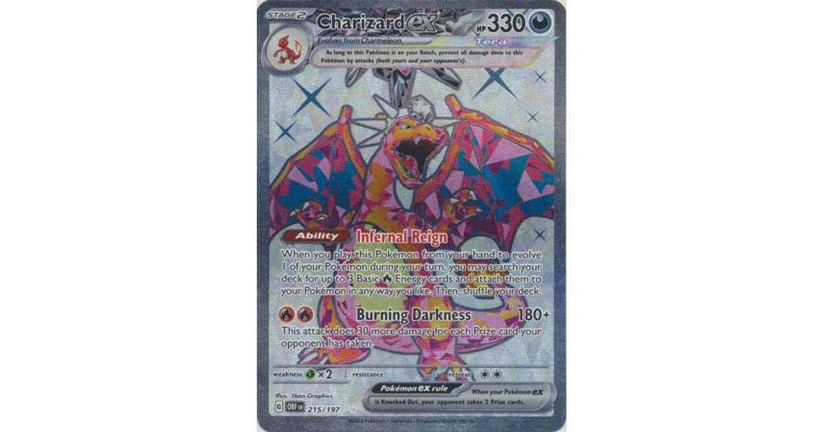 Charizard ex - 215/197 - Full Art Secret Rare