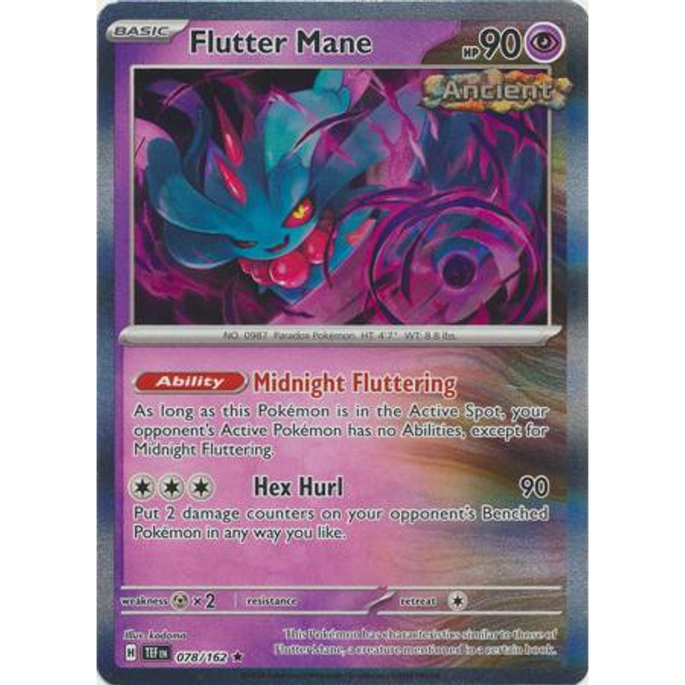 Flutter Mane - 078/162 - Holo Rare