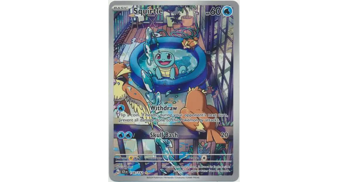 Squirtle - 148/142 - Illustration Rare (Español)