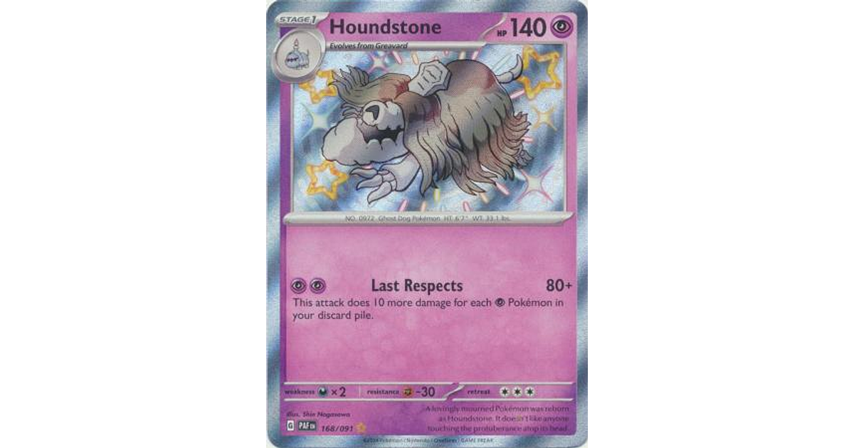 Houndstone - 168/091 - Shiny Rare (Español)