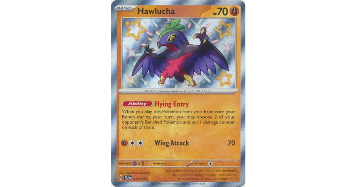 Hawlucha - 175/091 - Shiny Rare (Español)