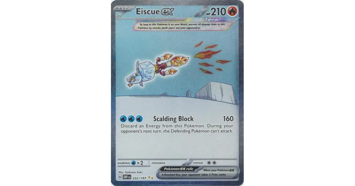 Eiscue ex - 222/197 - Special Illustration Rare