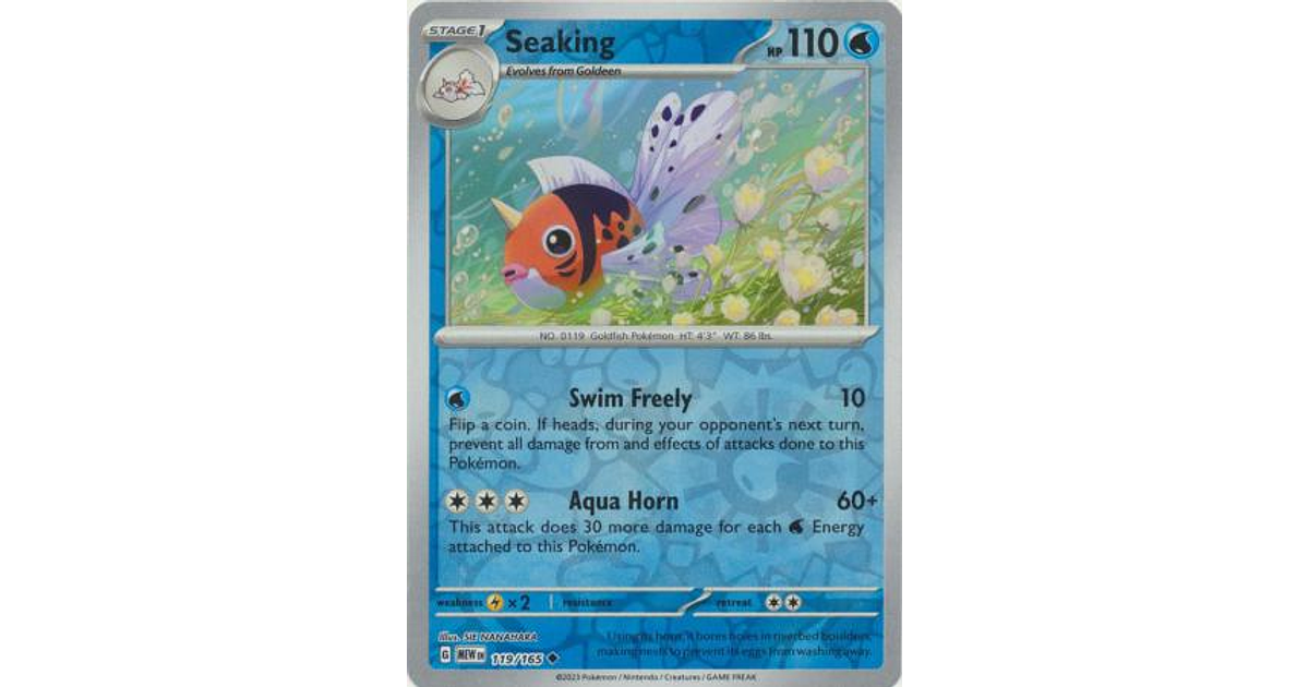 Seaking - 119/165 - Uncommon Reverse Holo