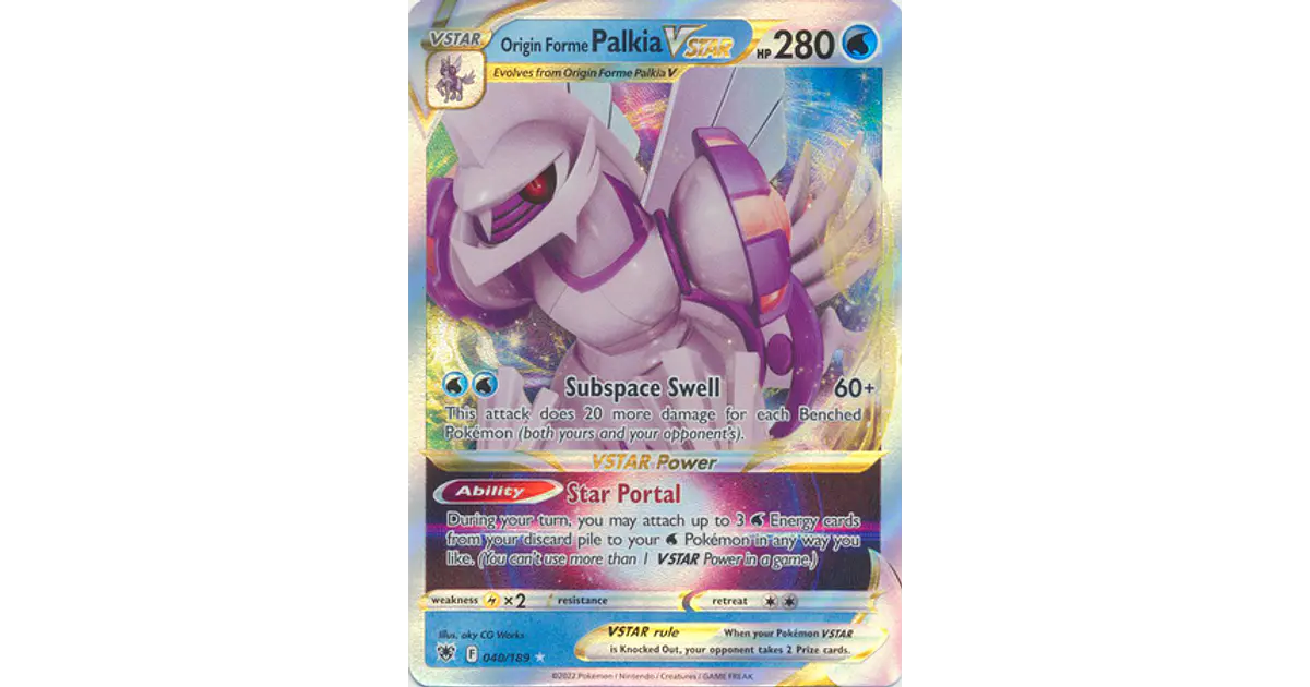 Origin Forme Palkia VSTAR - 040/189 - Ultra Rare (Español)