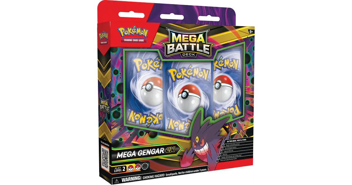 POKEMON TCG OCTOBER DELUXE BATTLE DECKS MEGA GENGAR EX ENGLI