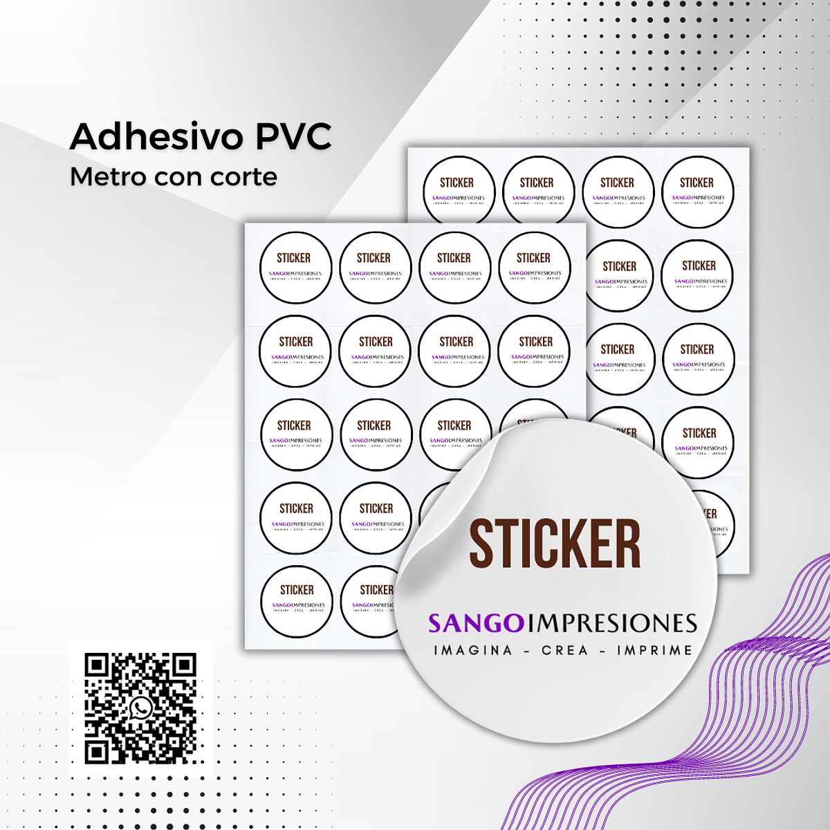 Adhesivo PVC Sin Corte