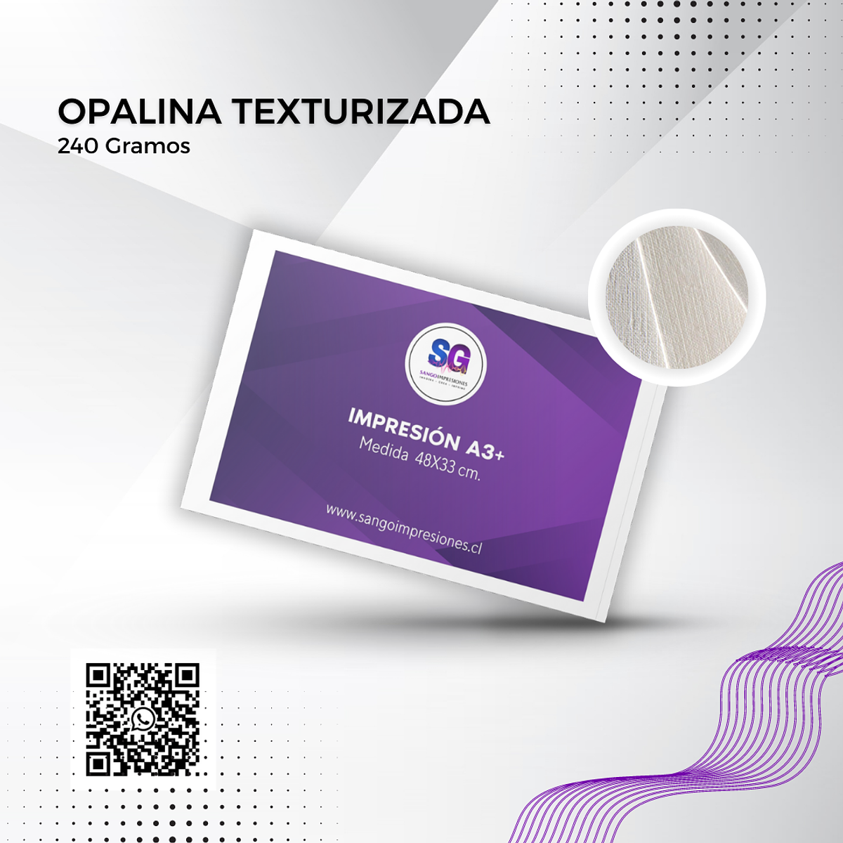 Opalina Texturizada Doble Oficio - A3+
