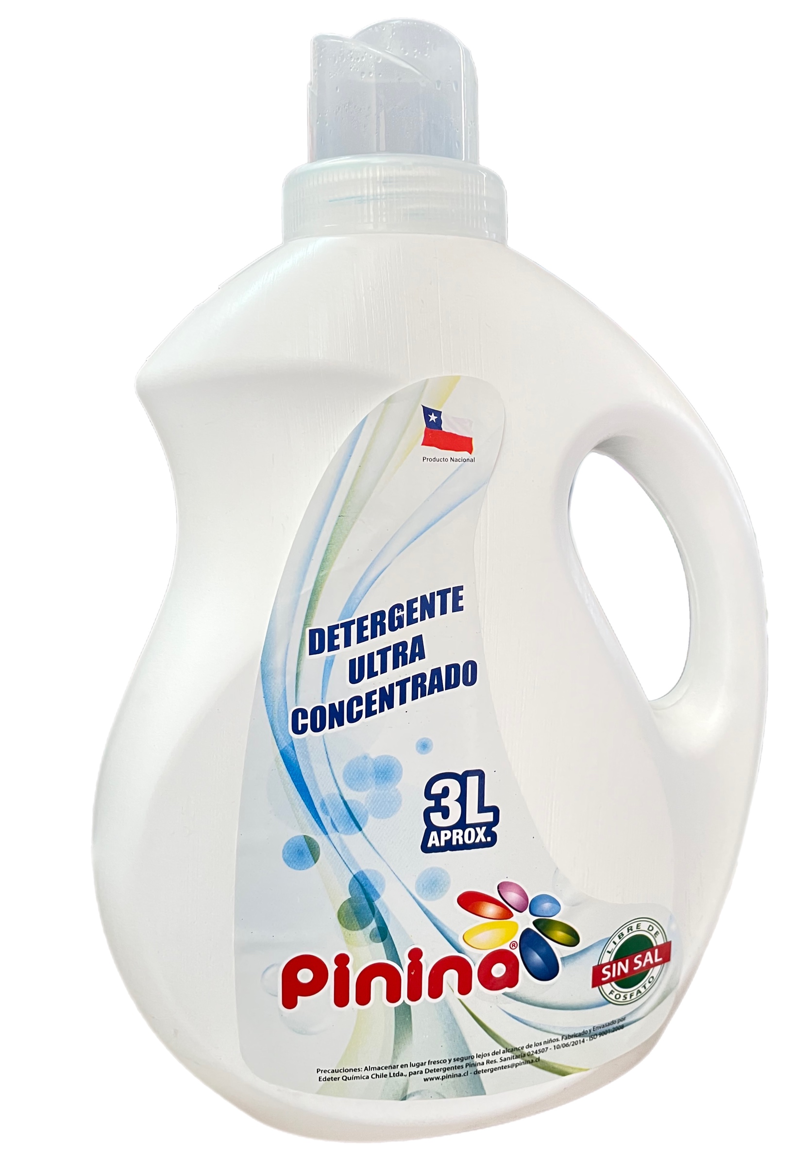 Detergente Liquido Ultra Concentrado Color Azul 3L