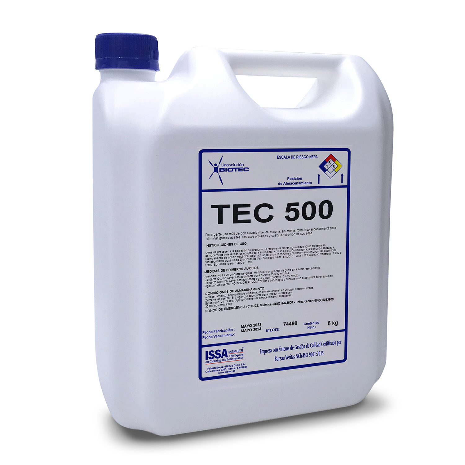 Detergente desengrasante TEC 500 4 x 5 KG