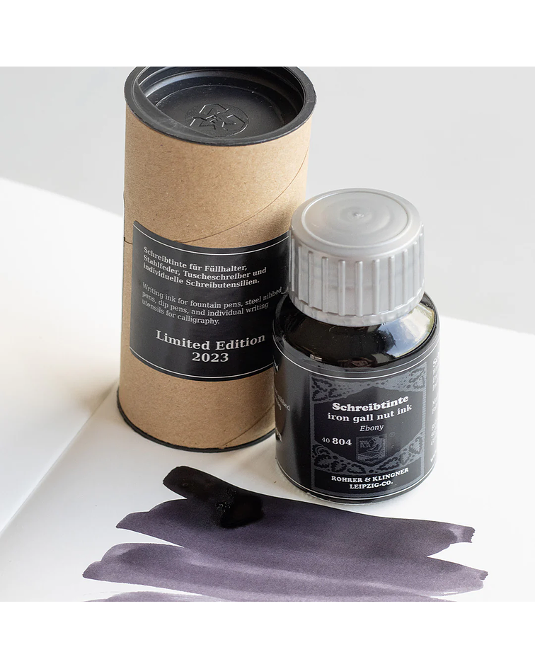 IRON GALL NUT INK – EBONY Tinta Rohrer and Klingner Edición
