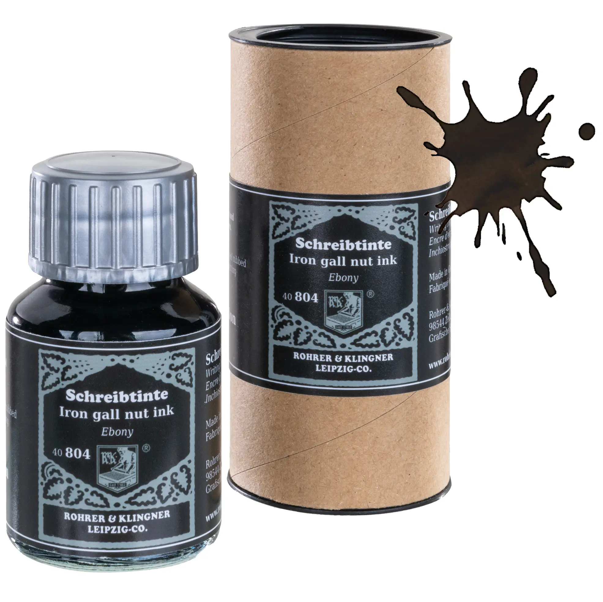 IRON GALL NUT INK – EBONY Tinta Rohrer and Klingner Edición