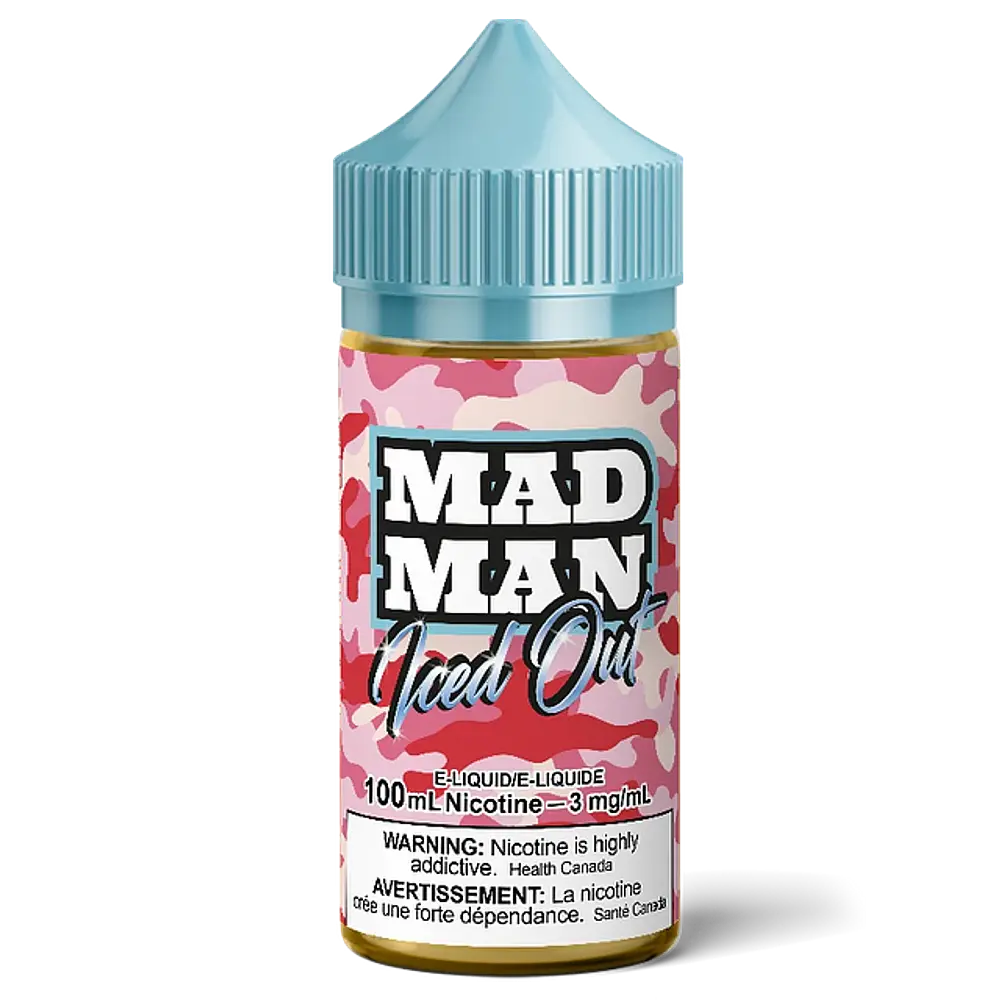Mad Man Iced Out Crazy Strawberry ICE 100ml | SantiVape Shop