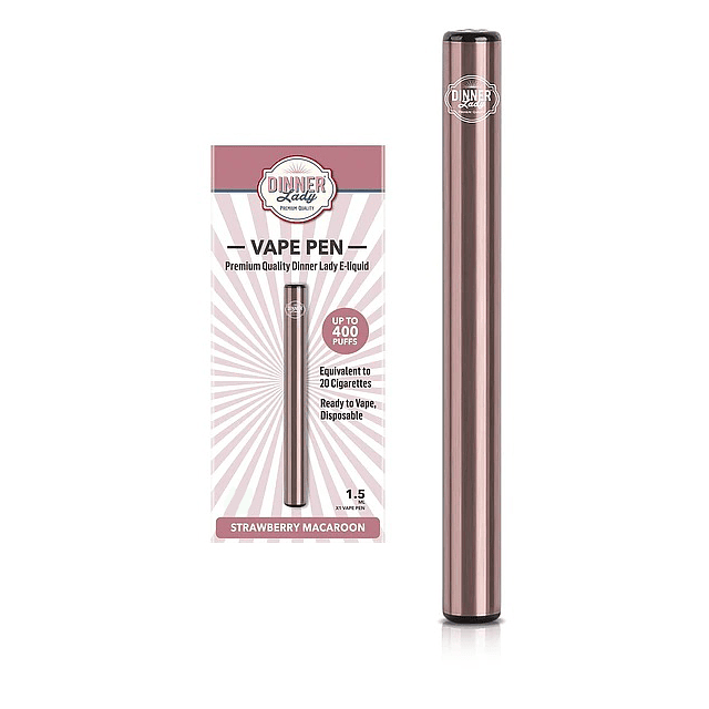 Dinner Lady Strawberry Macaroon 400 Puff | SantiVape Shop