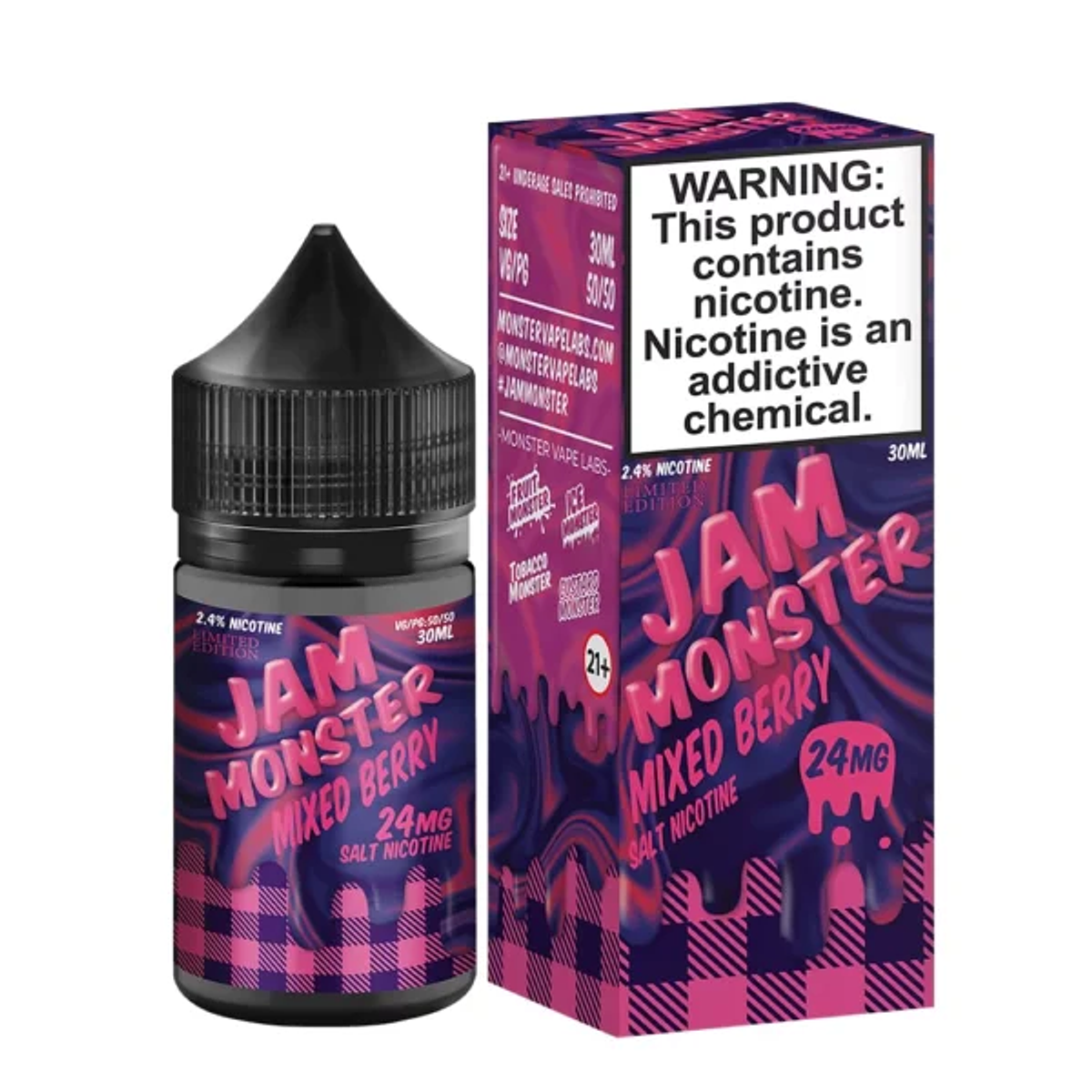 Jam Monster Mixed Berry Salt 30ml | SantiVape Shop