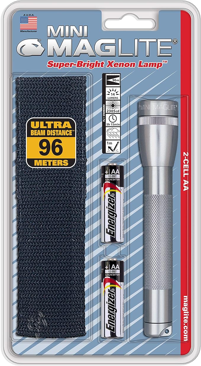 Linterna Maglite Mini incandescente 2 celdas AA, negro