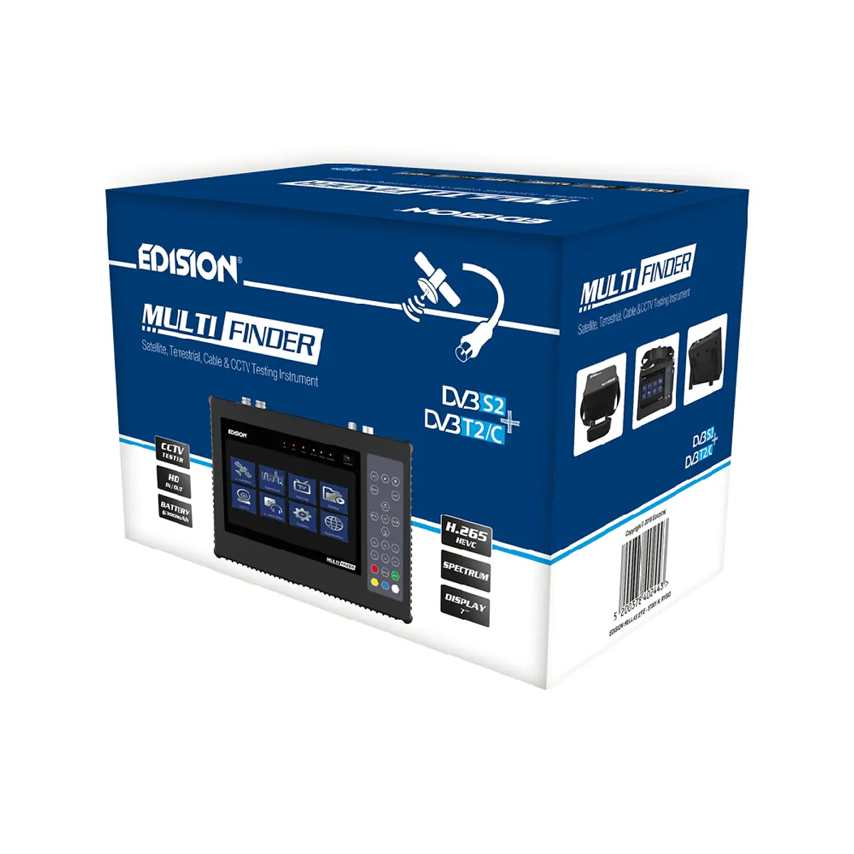EDISION MULTI-FINDER Medidor DVB-S2/C/T2 e CCTV tester | SatLine 24