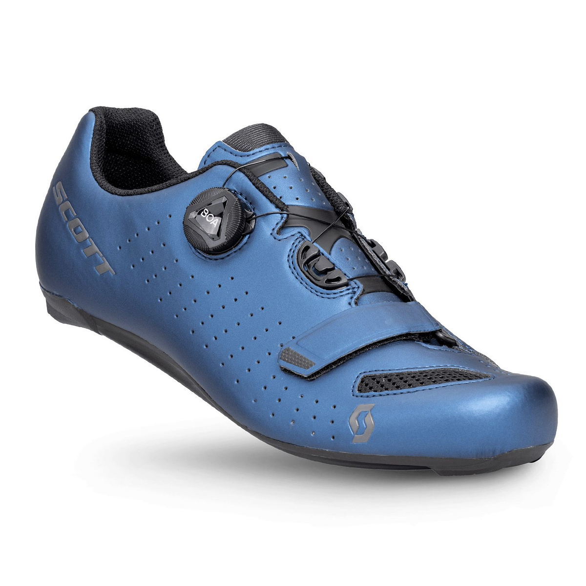 ZAPATILLAS SCOTT SHOE ROAD COMP BOA METALLIC BLUE/BLACK ...