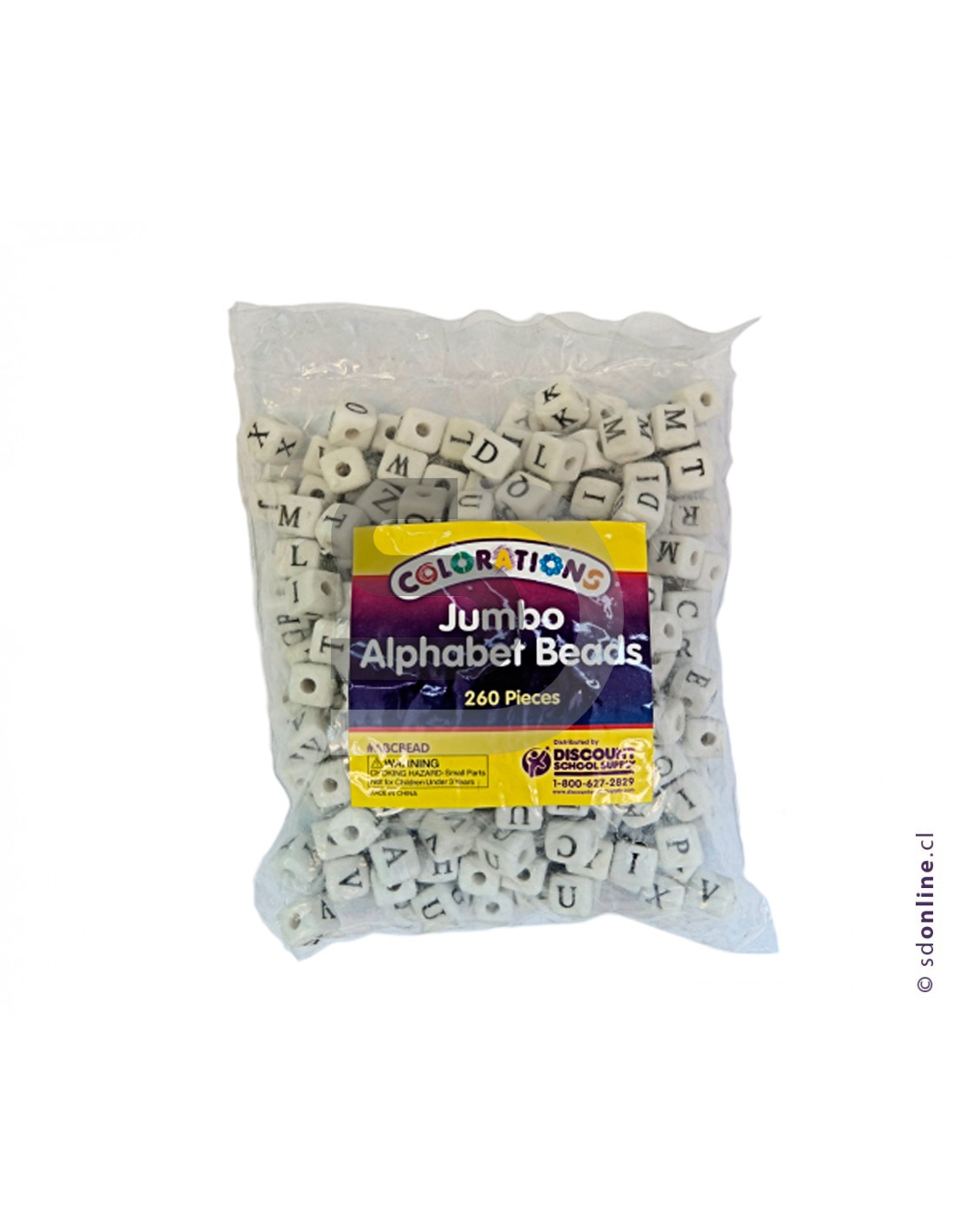 Dados Letras Para Enhebrar 260Pza