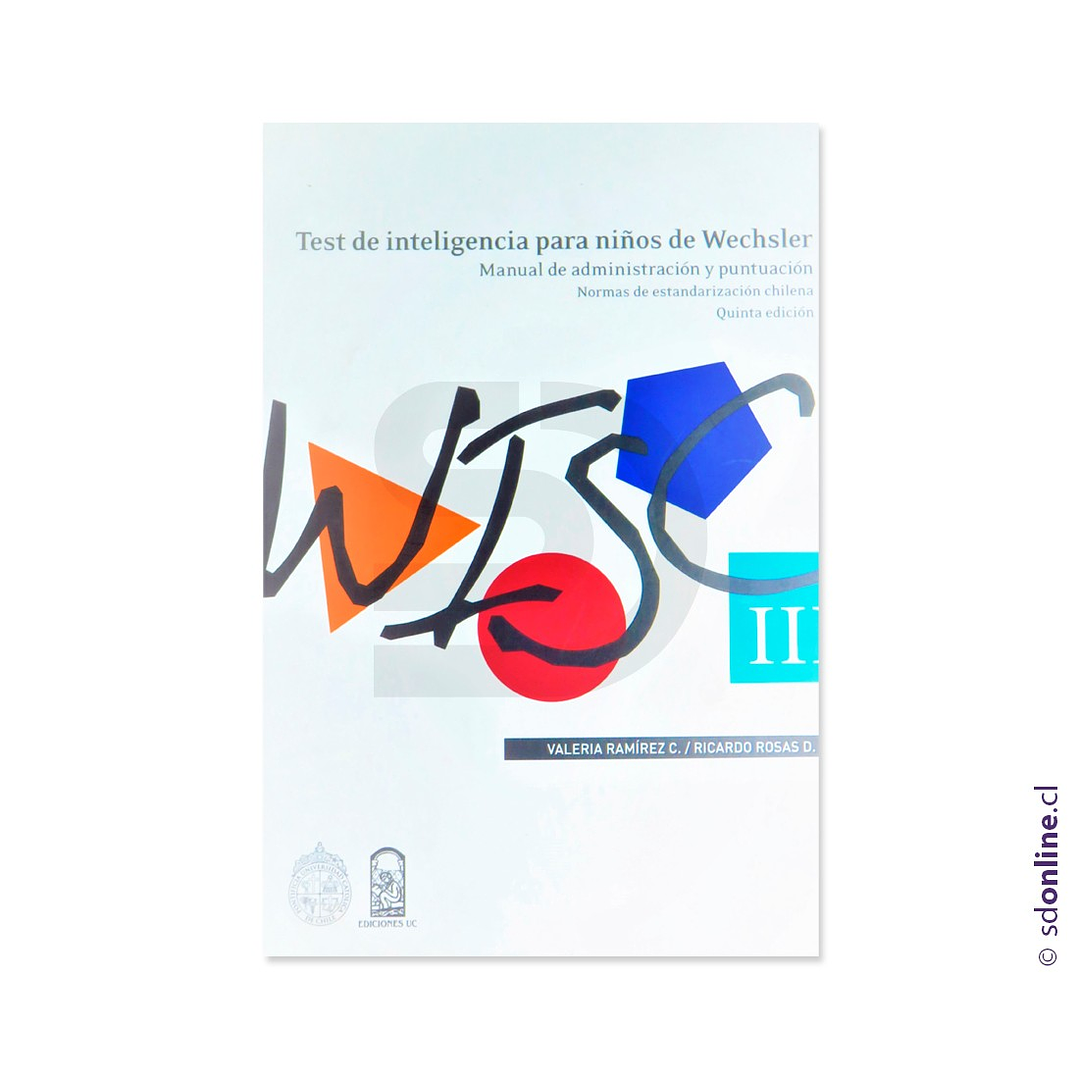 Libro Test De Inteligencia De Wechsler