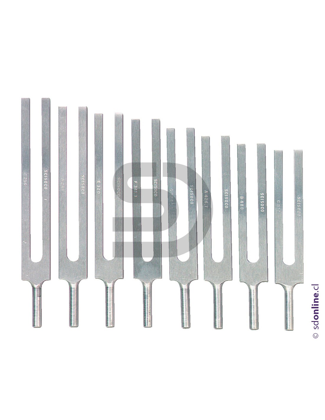 Diapasón Con 8 Tipos De Frecuencia