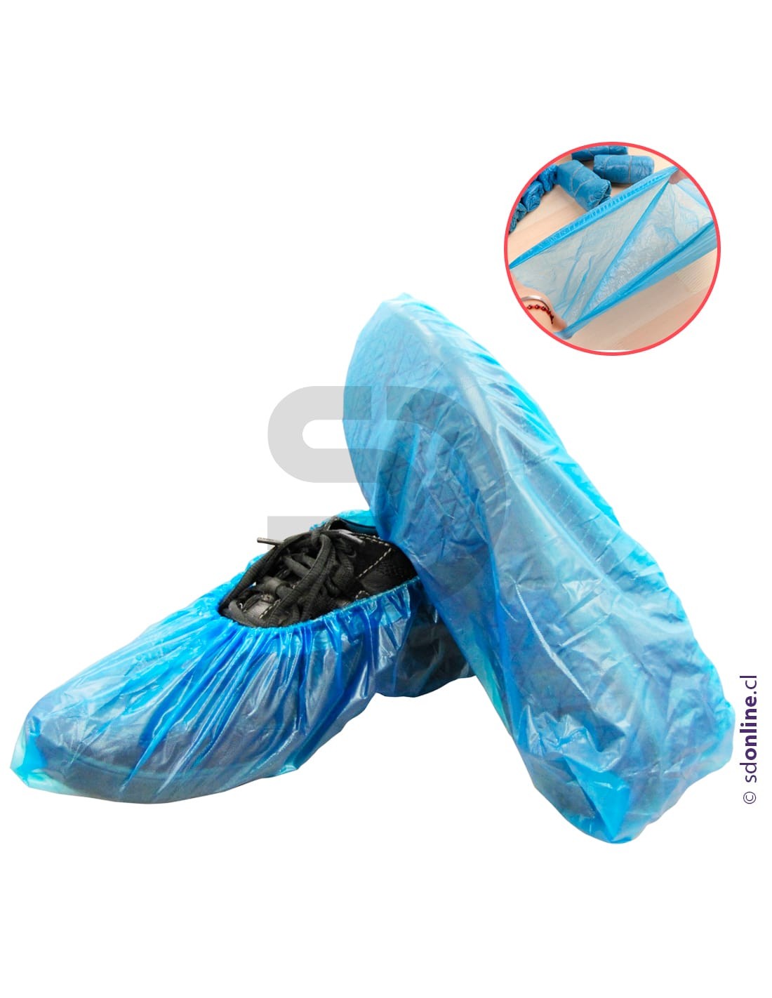 Cubre Calzado Azul 100Und
