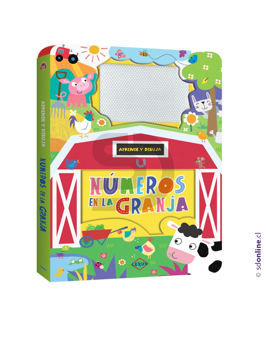 Aprende y Dibuja, Números en la Granja