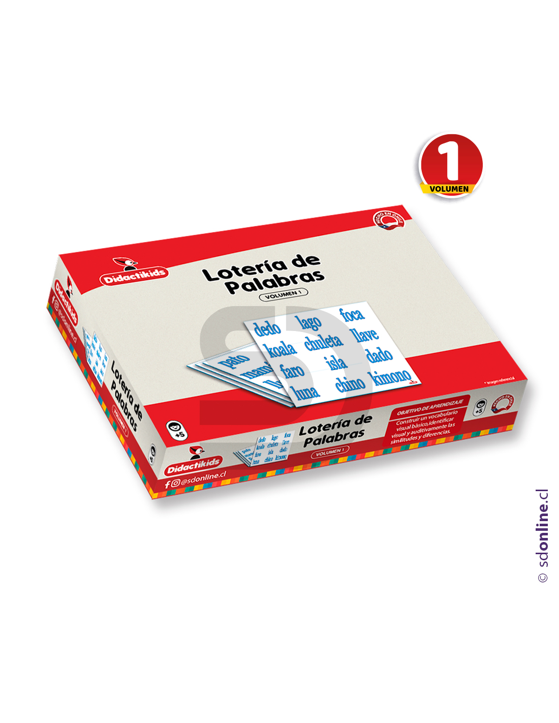 Lotería De Palabras Didactikids Vol 1