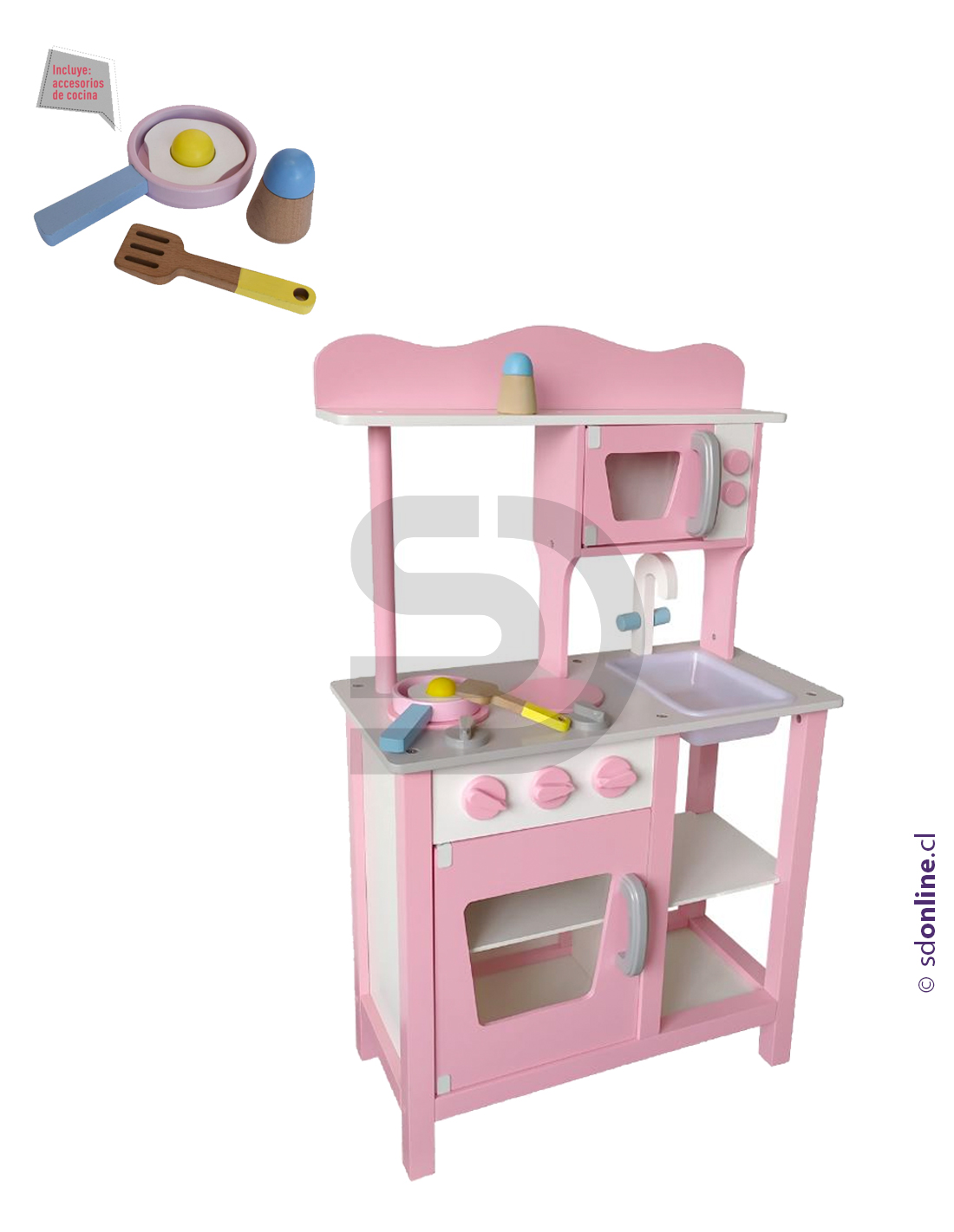 Kit cocina completa rosa