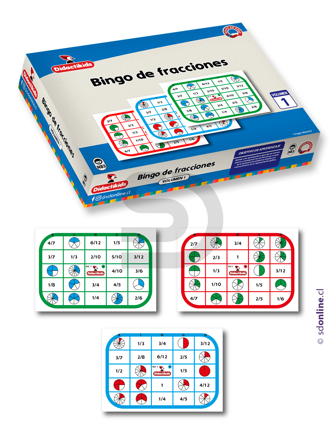 Bingo De Fracciones Vol 1